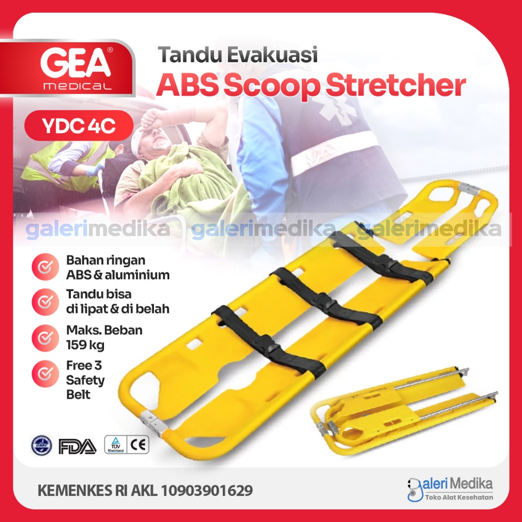 Jual Tandu / Scoop Stretcher GEA YDC 4C ABS Scoop Stretcher - Tandu ...