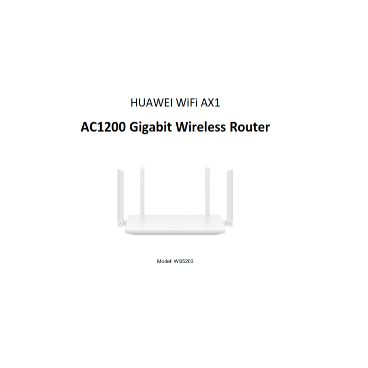 Jual Wireless Router HUAWEI AX1 AC1200 Wi-Fi 5 Dual Band 2.4GHz & 5GHz ...