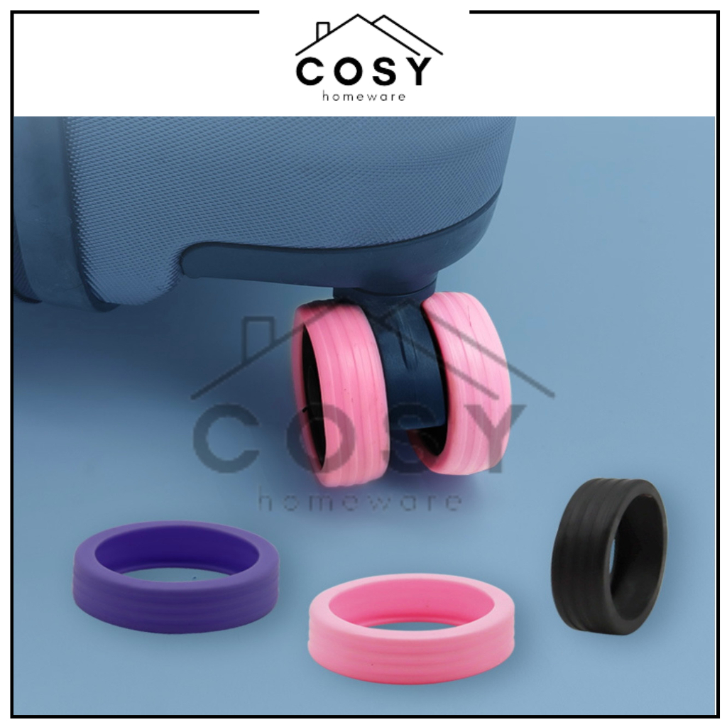 Jual COSY 1pcs Silikon Pelindung Roda Koper Over Ring Karet Roda Koper ...