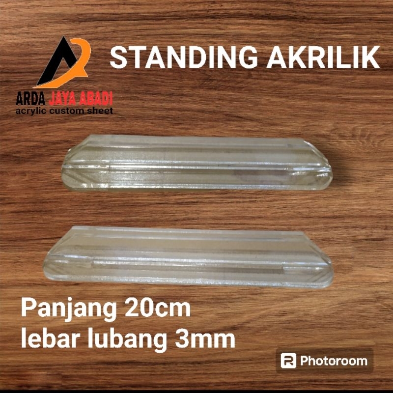 Jual Stand akrilik 20cm tatakan akrilik acrylic standing penyangga ...
