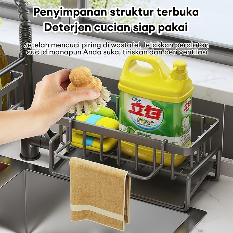 Jual HBS Rak Sponge Sabun Cuci Piring Nordic Wastafel Estetik Rak ...
