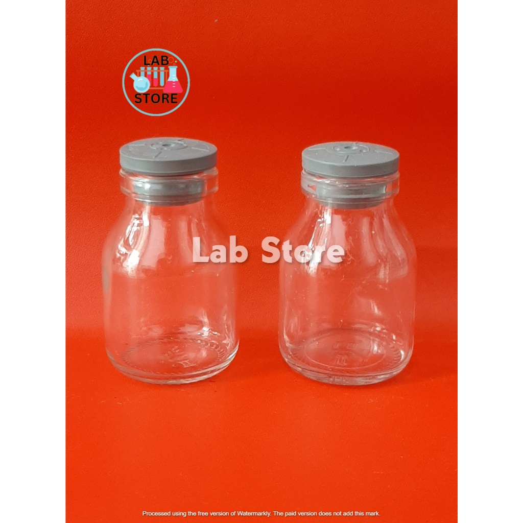 Jual Botol Vial 50ml / Botol Vial Kaca 50ml / Botol Penisilin / Botol ...