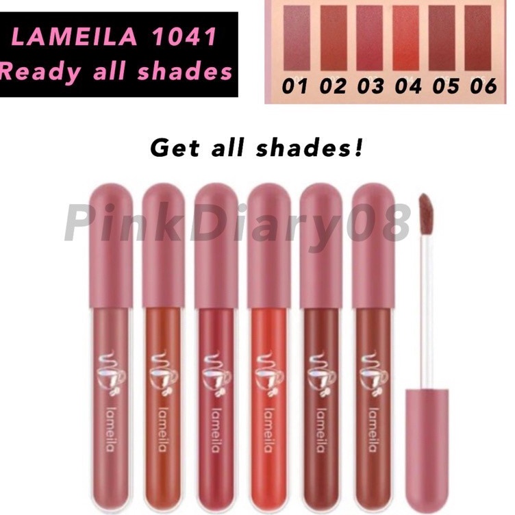 Jual PAKET LAMEILA NUDE ISI 6 141 LIP CREAM PIGMENTED WATERPROOF ...