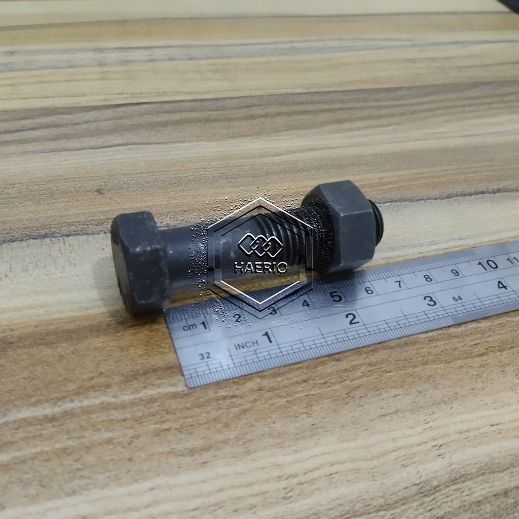 Jual BAUT MUR BAJA KUNCI 24 M16X65 PANJANG 6,5CM HTB GRADE 8.8 M16 X 65 HALF DRAT 6,5 CM PITCH 2 ...