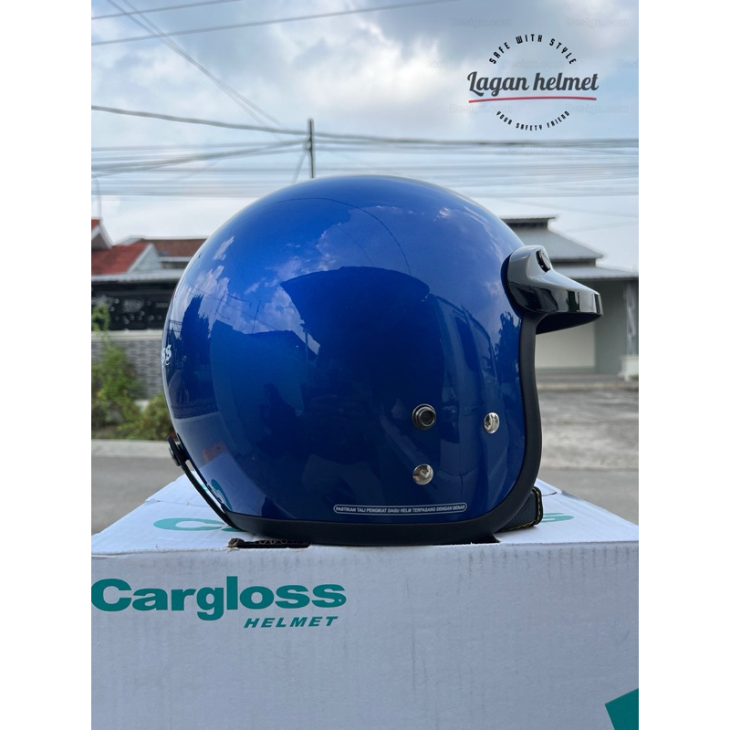 Jual Helm Cargloss CFM Retro Original 100% TANPA KACA Free Bubble Wrap ...