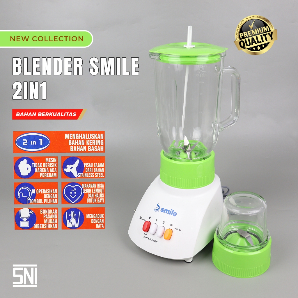 Jual Blender National Smile 2in1 Blender Set Bumbu Daging Jus Es ...