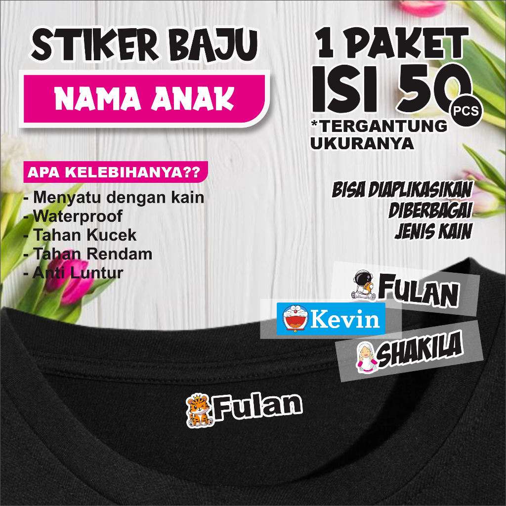 Jual STICKER LABEL KAIN SETRIKA VIRAL SEHARI JADI | Shopee Indonesia
