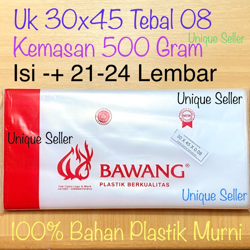 Jual Kantong Plastik PE Bawang Uk 30x45 (5 Kg) Tebal 03 / Plastik PE Bawang 5 Kg 5Kg 5000gram ...