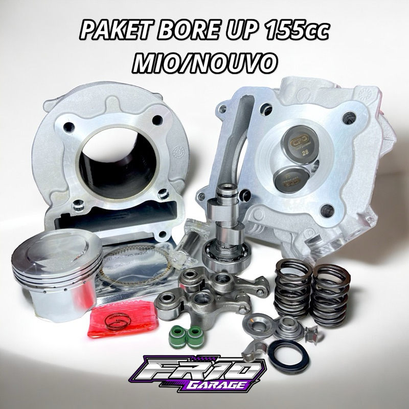 Jual PAKET BORE UP MIO NOUVO 155 CC PISTON 58,5 KLEP 28 24 PNP TINGGAL ...