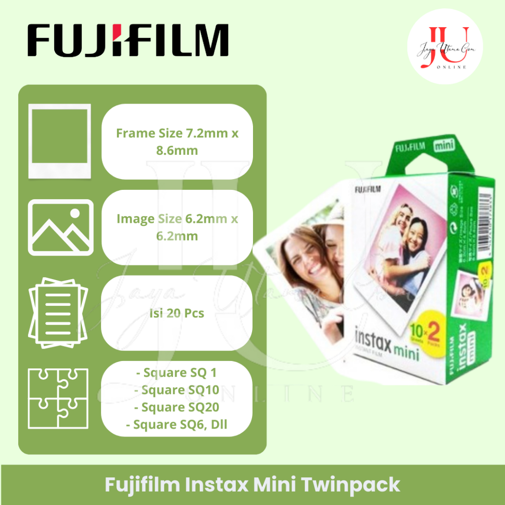Jual Fujifilm Instax Mini Plain (Polos) isi 20 Twinpack Original Dan ...