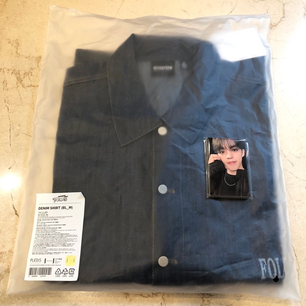 Jual [READY] DENIM SHIRT SEVENTEEN FOLLOW AGAIN MERCH SCOUPS JEONGHAN ...