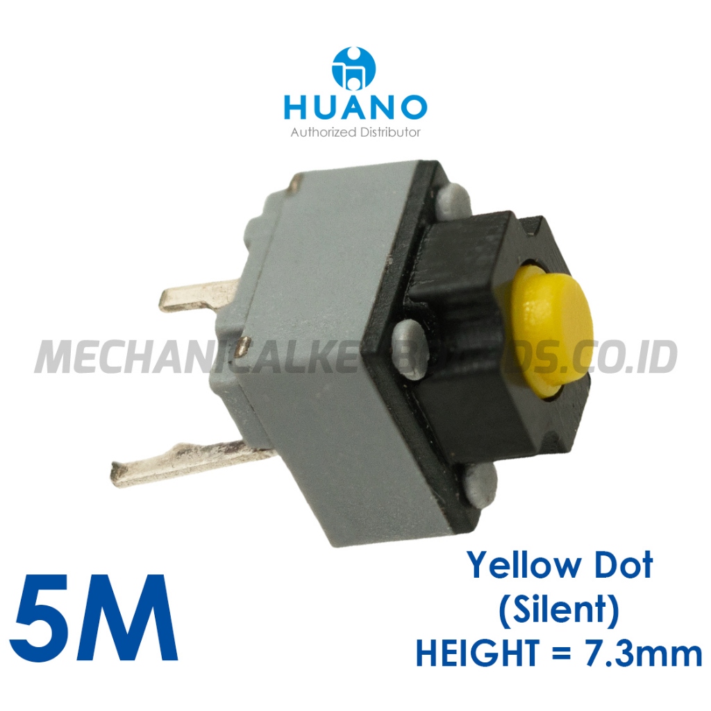 Jual Huano Silent Mouse Micro Switch (Yellow - 7.3mm) | Shopee Indonesia