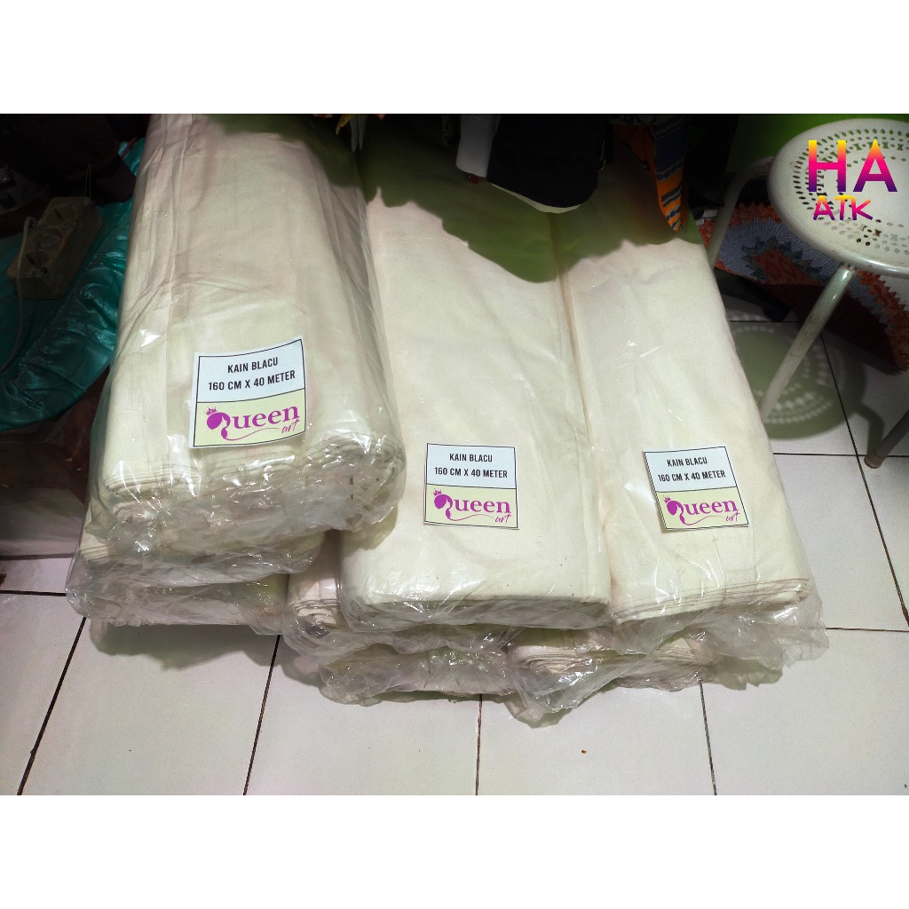 Jual Kain Blacu 1 Roll Lebar 160 cm Panjang 40 Meter | Shopee Indonesia