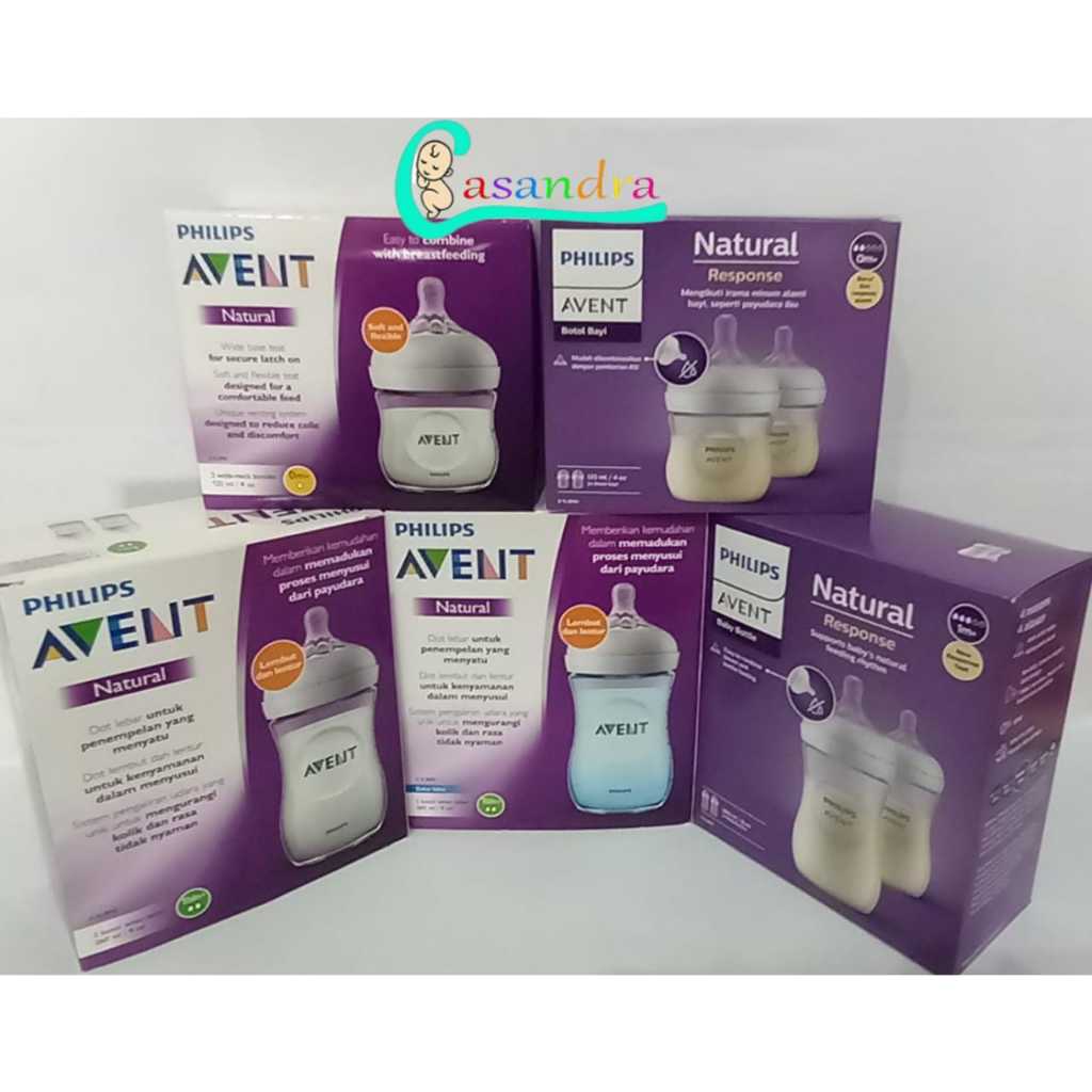 Jual Philips Avent Natural Wide Neck New Response 125ml 260ml / Botol ...
