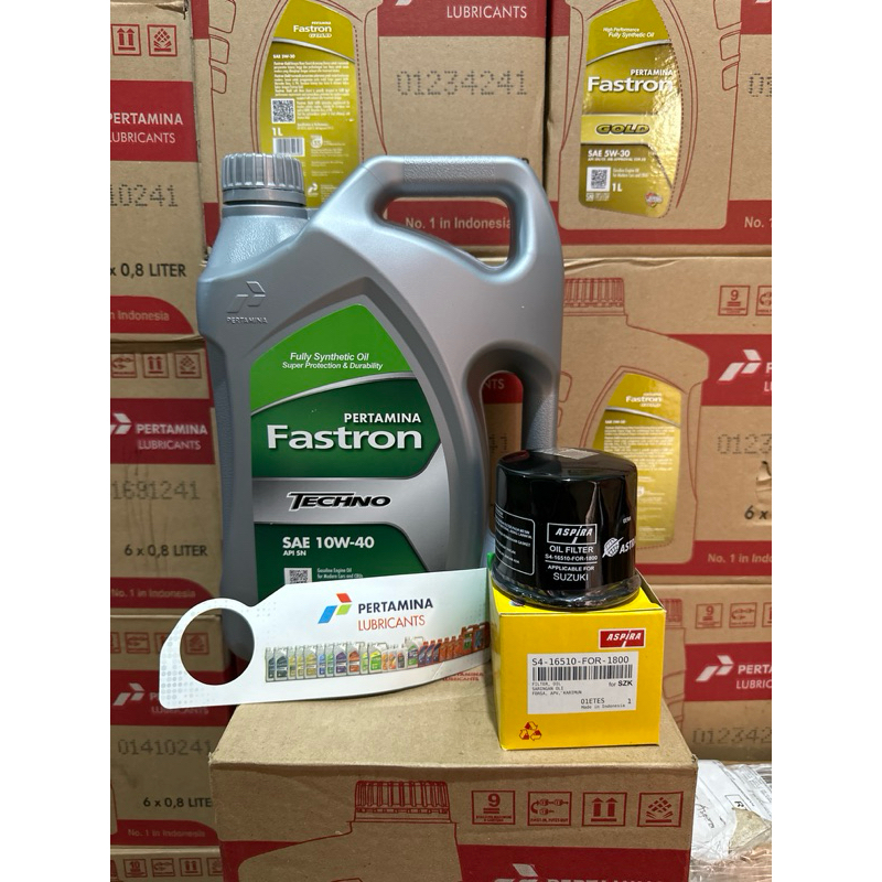 Jual Paket Ganti Oli Fastron Techno SAE 10W-40 4L dan FILTER (KARIMUN ...