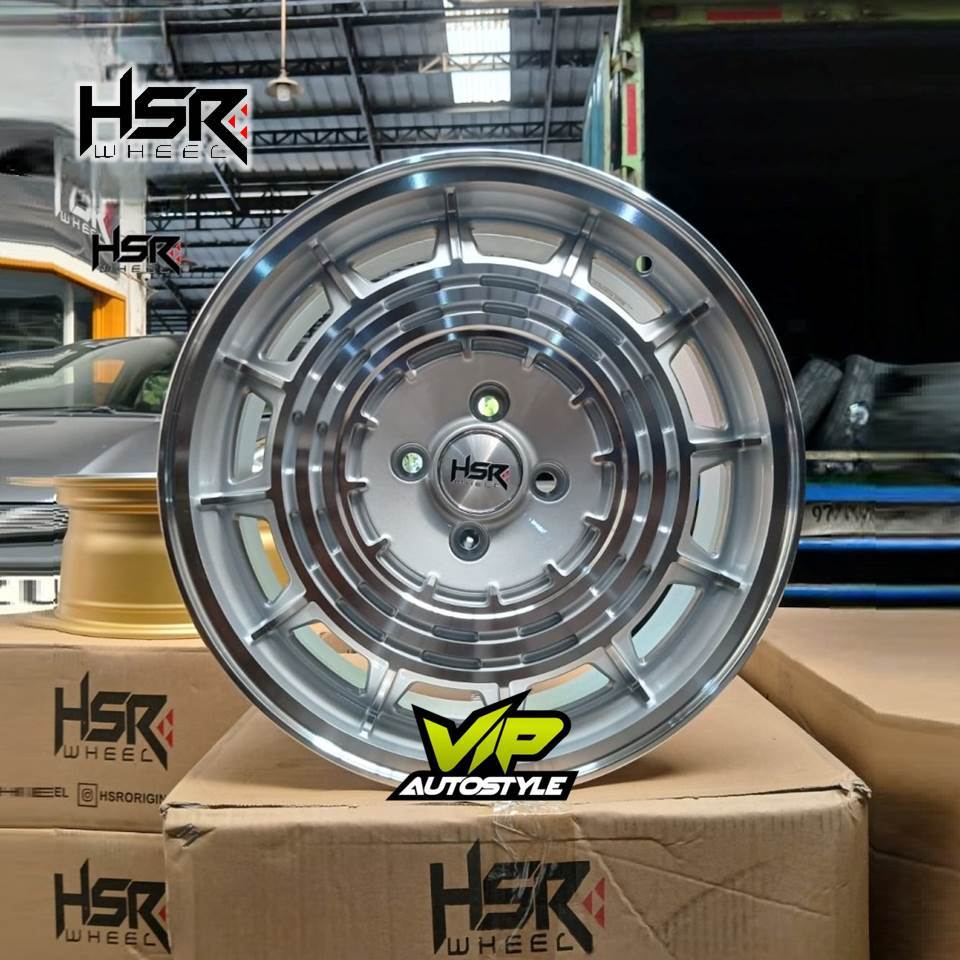 Jual Velg mobil R14 HSR RTR silver Wuling air ev, brio satya, calya, xenia, avanza, wagon r ...