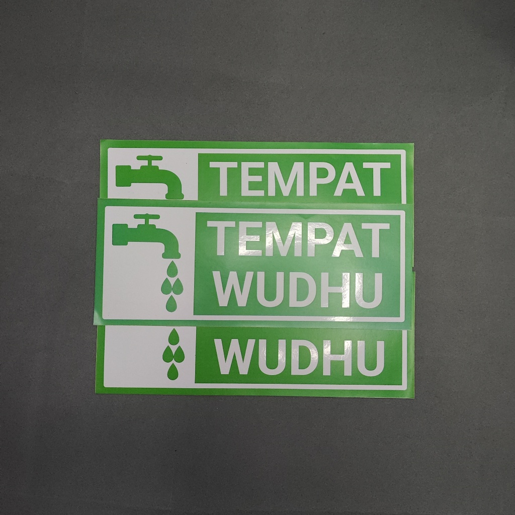 Jual STIKER TANDA LABEL TEMPAT WUDHU | Shopee Indonesia