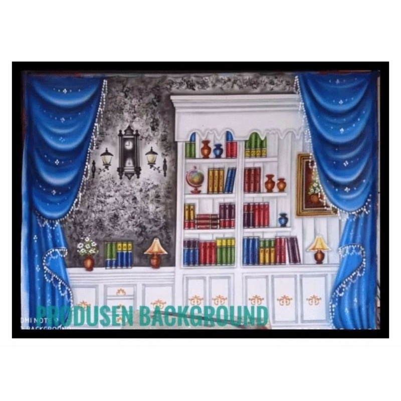 Jual Background Rak Buku Wisuda Motif Terkini | Shopee Indonesia