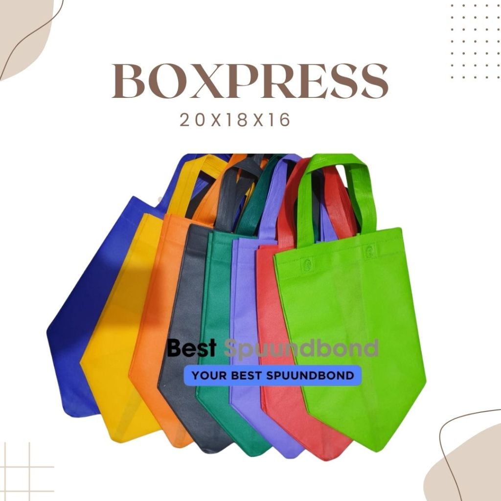 Jual Tas Box Spunbond Goodie Bag AUTOPRESS 22X20X26 Souvenir Promosi ...