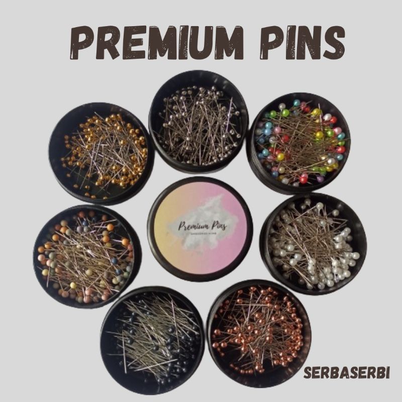 Jual Premium Pins / Jarum Pentul Premium Stainless/ Peniti Hijab ...
