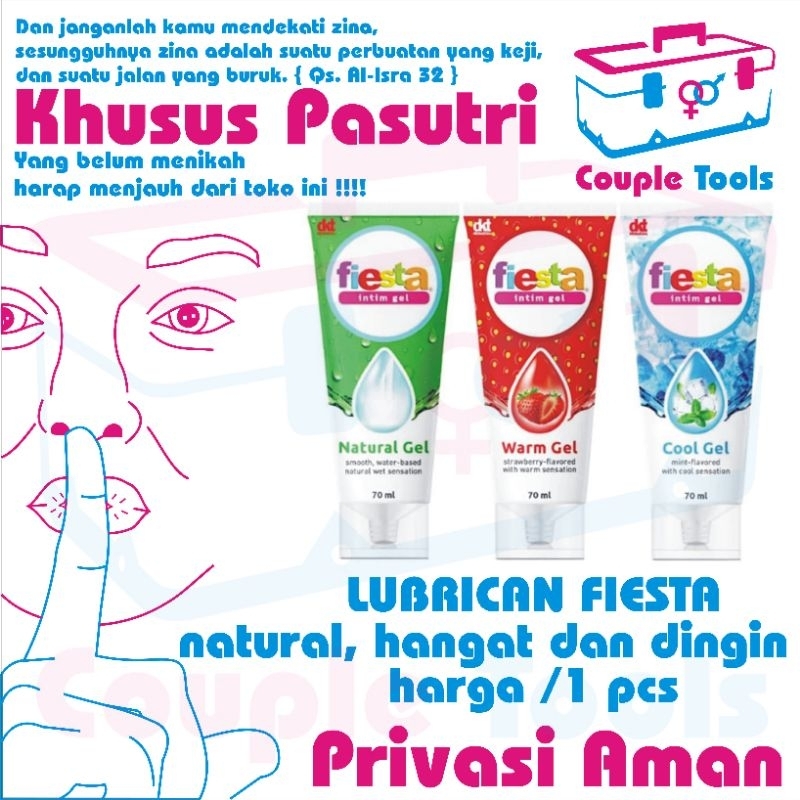 Jual LUBRICANT Fiesta, pelumas, lubrikan fiesta rasa strawberry, mint ...