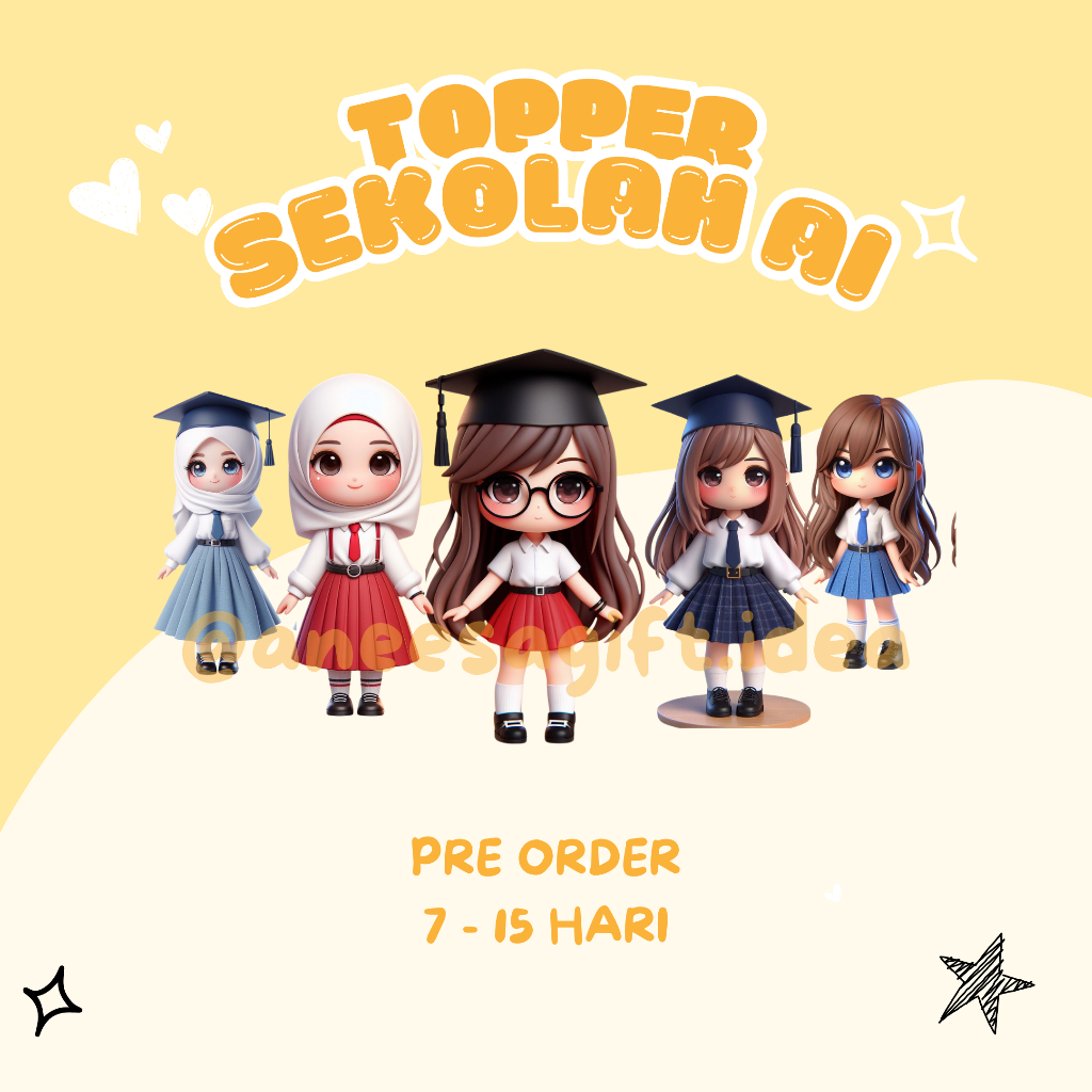 Jual TOPPER ANAK SEKOLAH AI -TOPPER BUKET -TOPPER | Shopee Indonesia