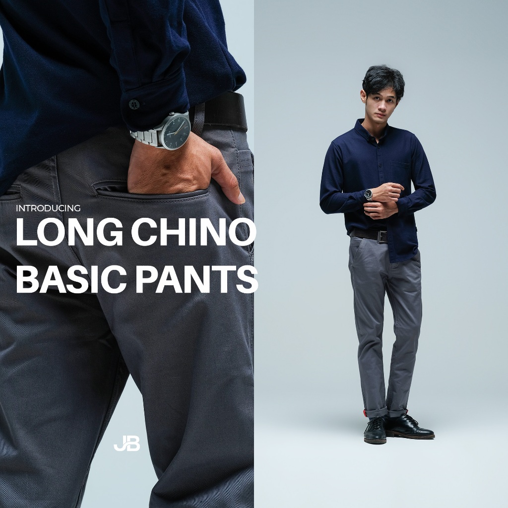 Jual JB - Long Chino Basic Grey - Celana Chinos Panjang Pria | Shopee ...