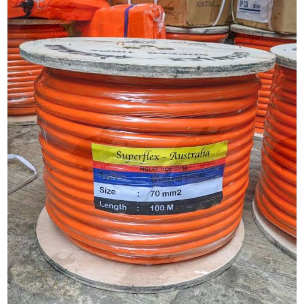 Jual KABEL LAS SUPERFLEX 70MM FULL TEMBAGA / WELDING CABLE SUPERFLEX ...