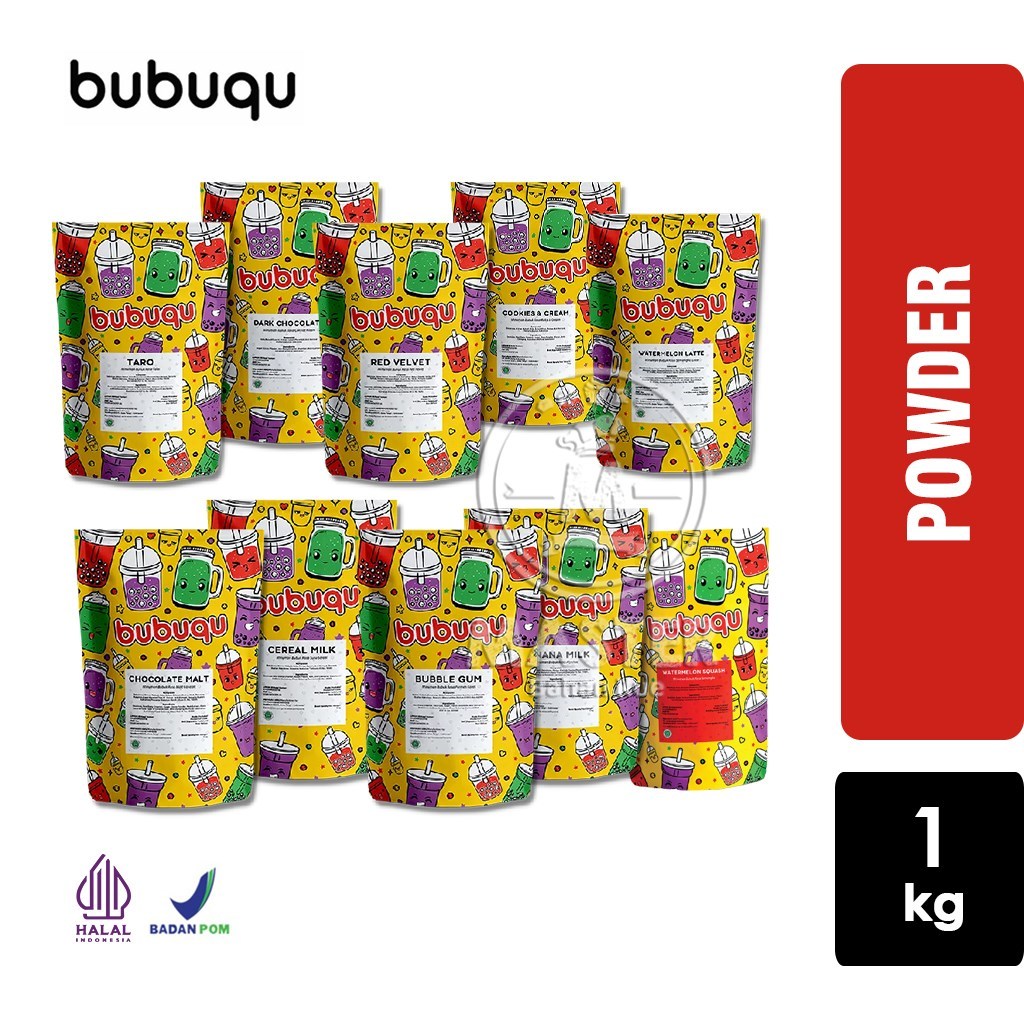 Jual Minuman Bubuk BUBUQU Powder Drink Aneka Rasa Bubuk [1 Kg] | Shopee ...