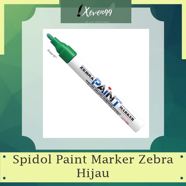 Jual Zebra Paint Marker Hijau (1 pak / 10 pcs) | Shopee Indonesia