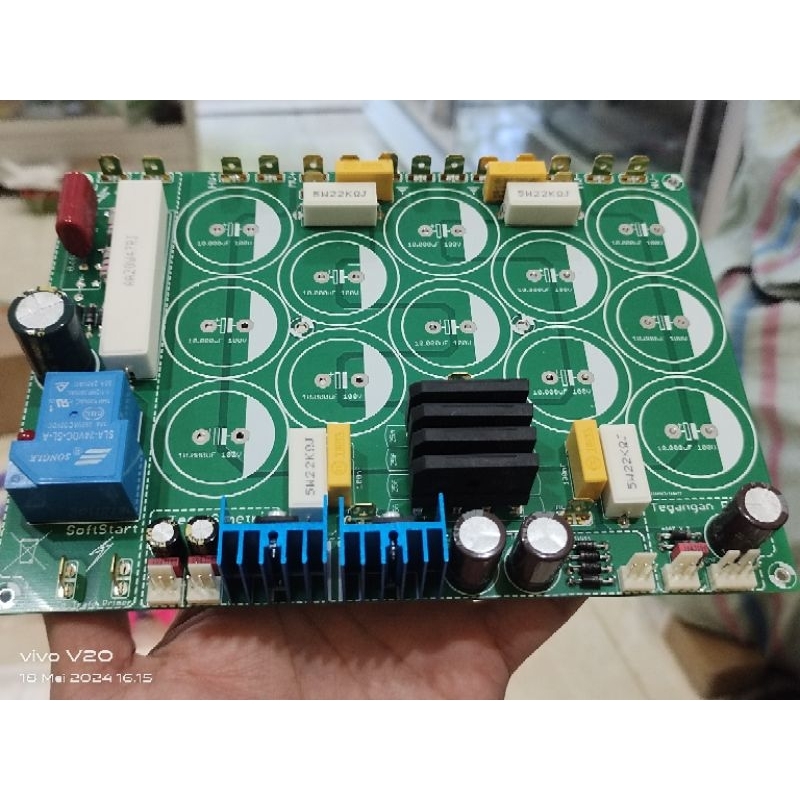 Jual kit PSU class H 12 elco dobel layer + sofstart psu ampli class H 2 ...