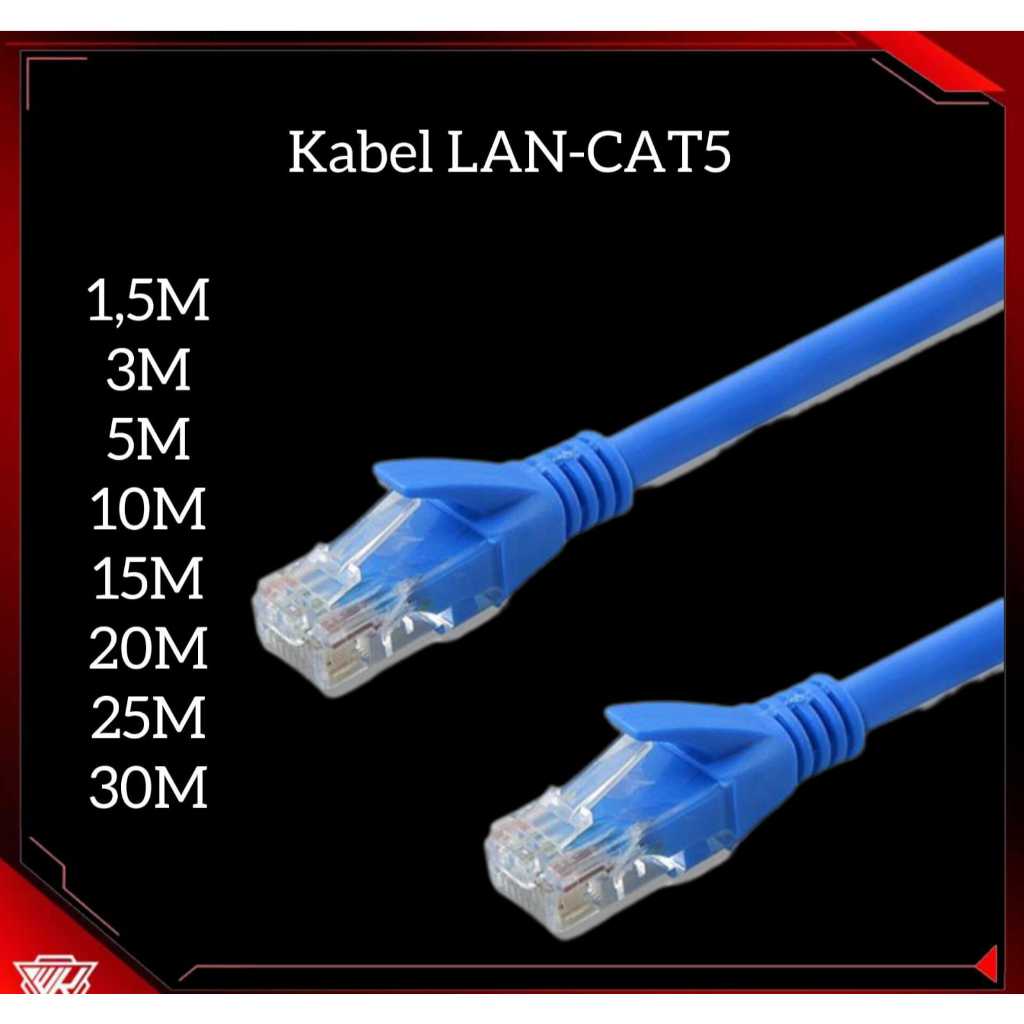 Jual Kabel LAN 15M/20M /25M /30M CAT5 | Shopee Indonesia