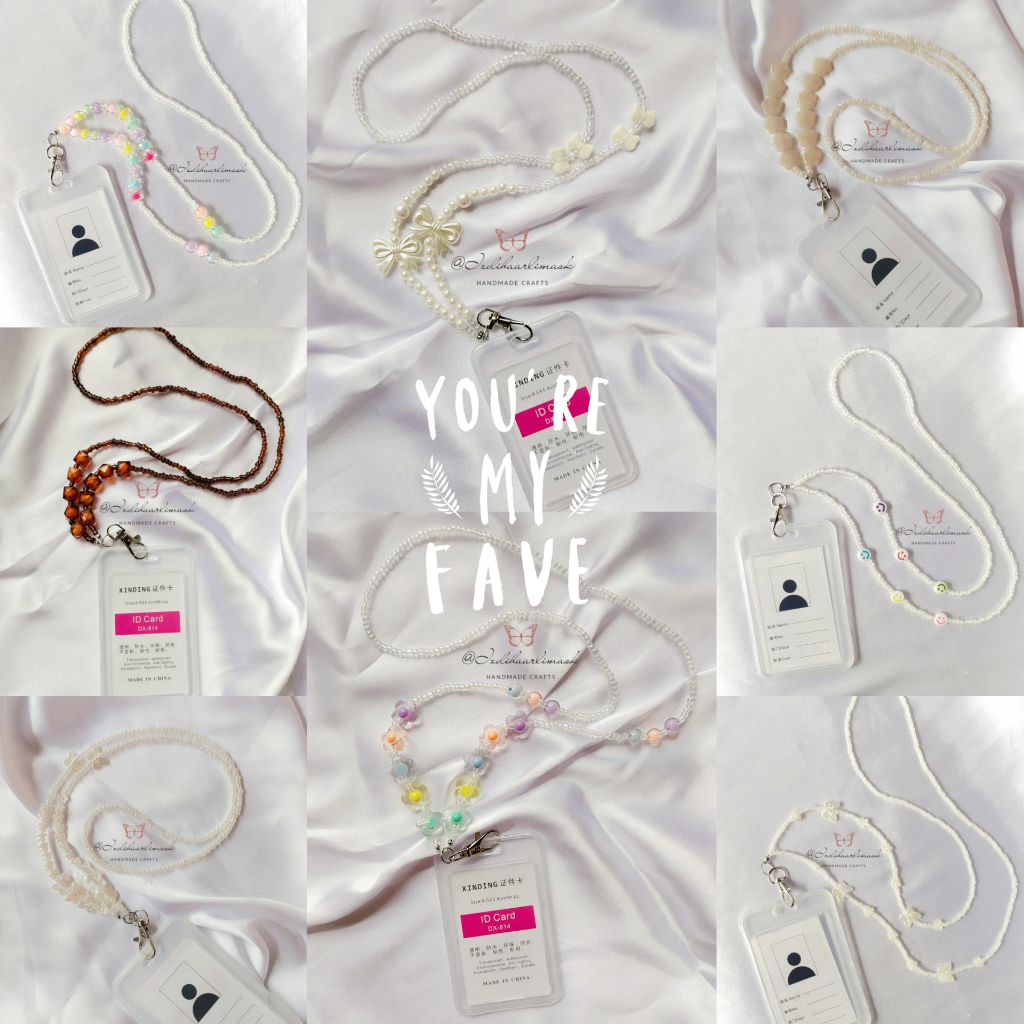 Jual " PART II " LANYARD STRAP KALUNG NAME TAG ID CARD MANIK BEADS ...