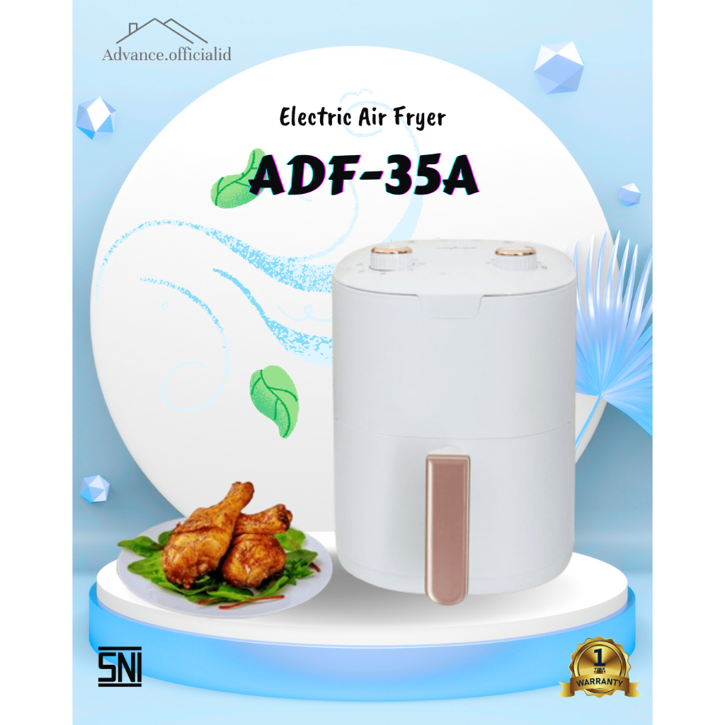 Jual READY!! Advance Electric Air Fryer ADF-35A 600 Watt Wadah ...