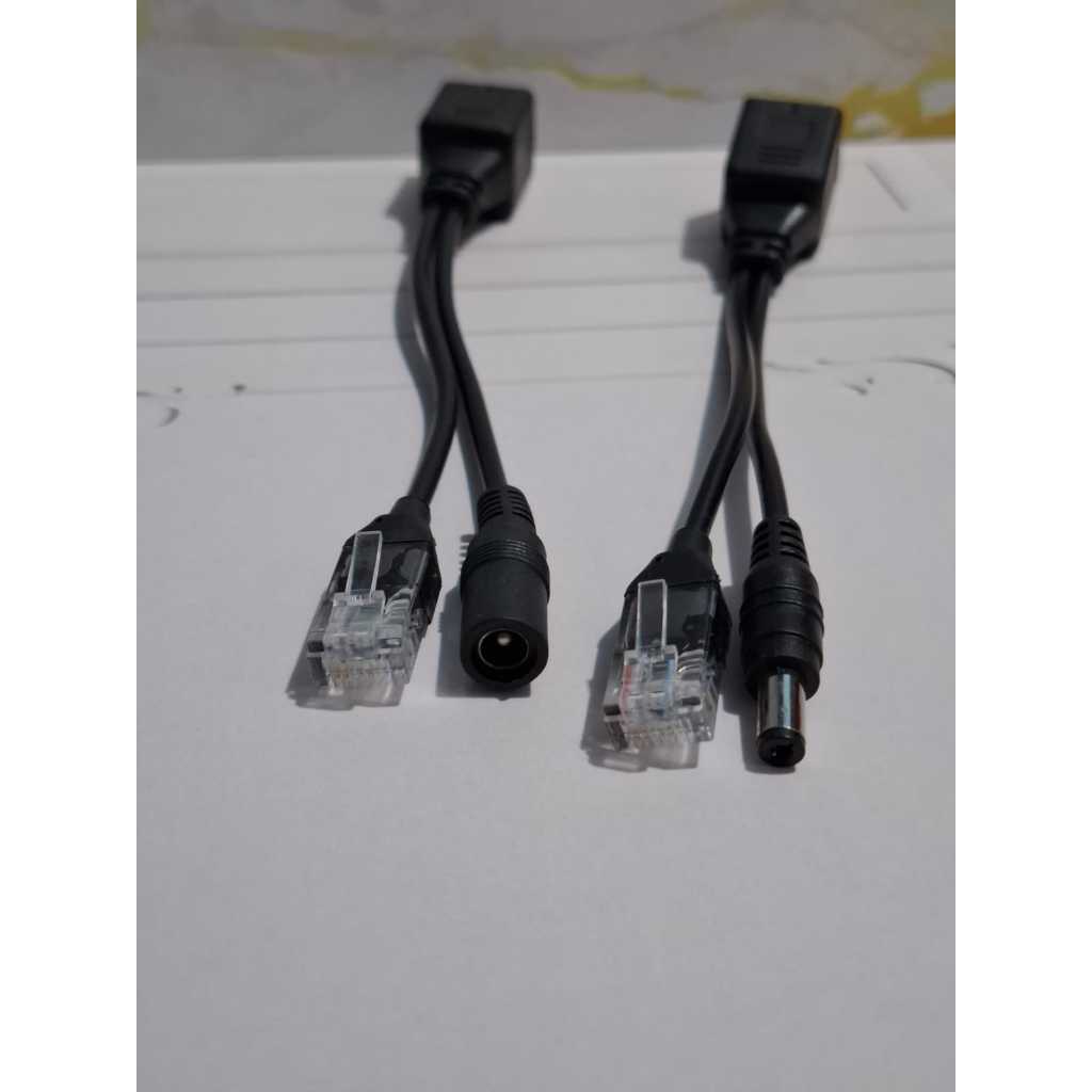 Jual Kabel poe Rj45 splitter poe passive injector for cctv DLL harga ...