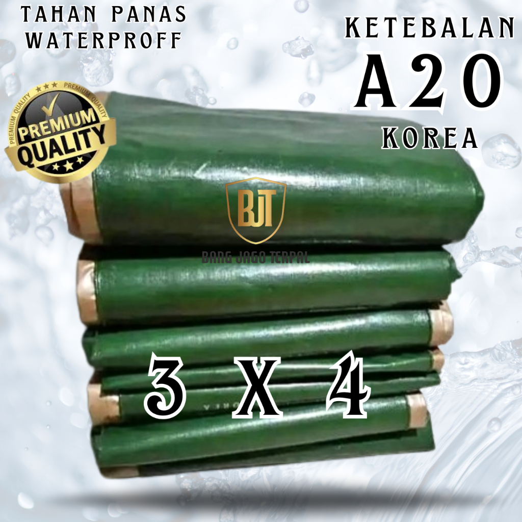 Jual Terpal Tebal 3x4 A20 Korea Gold Army Terpal Terop Tenda Atap ...