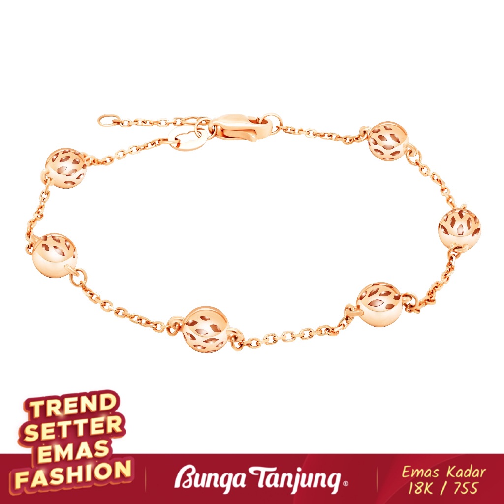 Jual GELANG GOLDEN BALL C - SDW GOLD - EMAS 18K - BUNGA TANJUNG ...