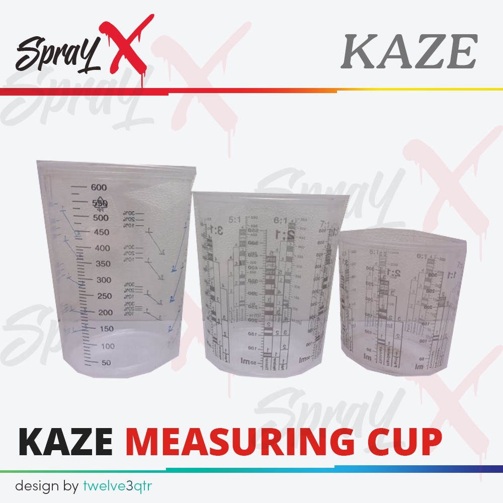 Jual GELAS TAKAR KAZE 300ML / 600ML / 1100ML | Shopee Indonesia