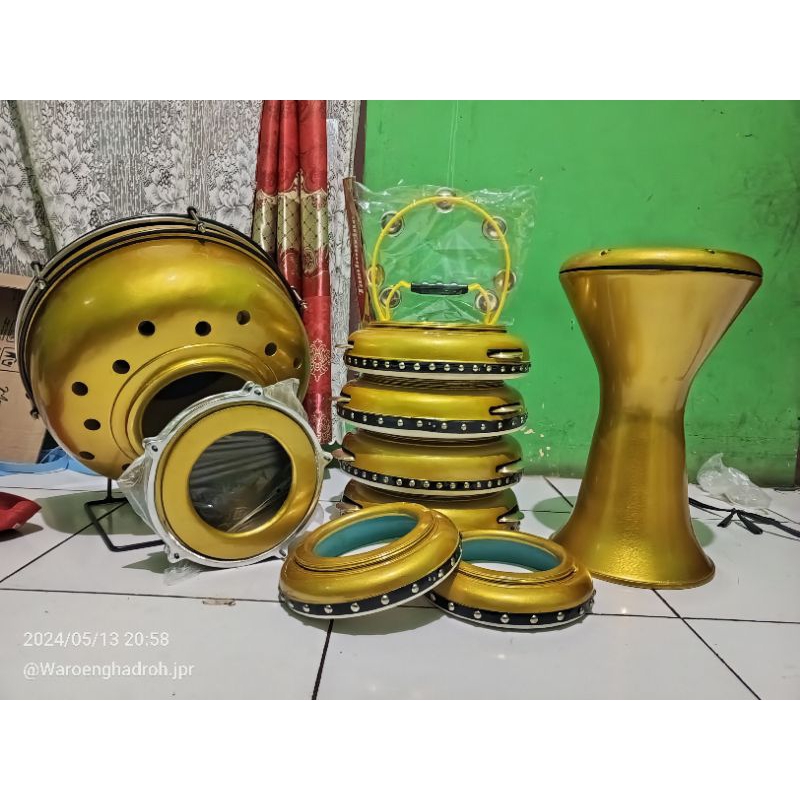 Jual Alat Hadroh Fullset Lengkap GOLD |PREMIUMJEPARA | Shopee Indonesia