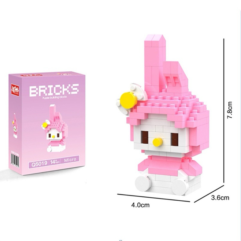 Jual ( KKM ) DIY Bricks Mini Building Block Nano Block Model Karakter ...