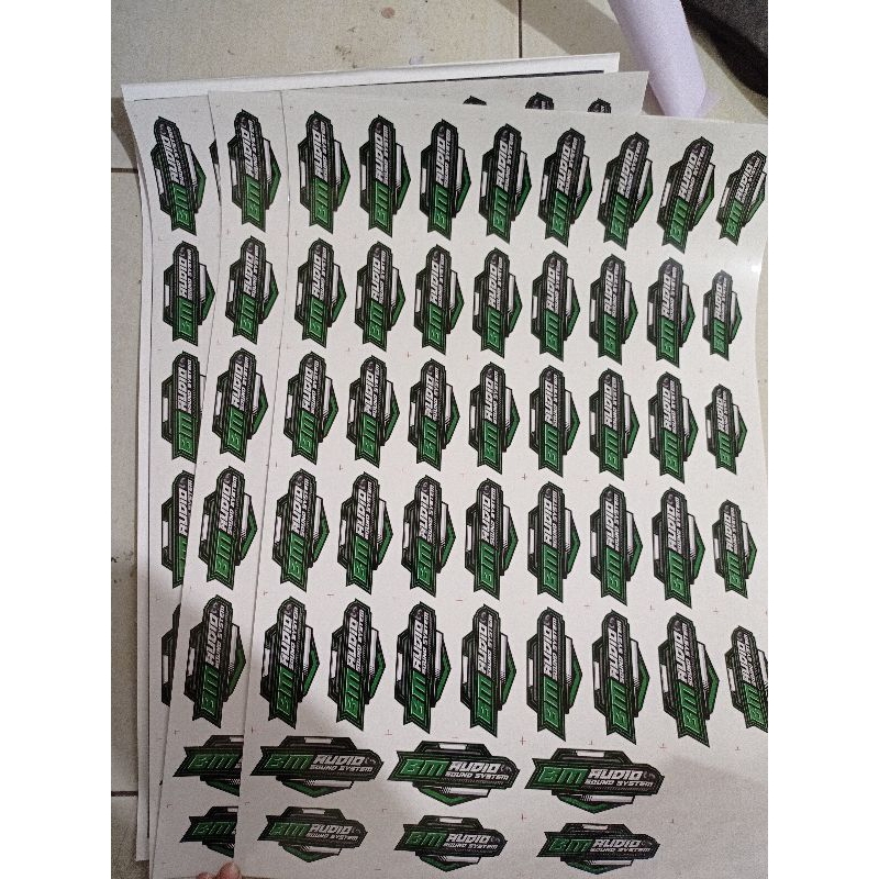 Jual Cetak Sticker Vynil waterproff A3 Doff/Glossy/Transparant | Shopee ...