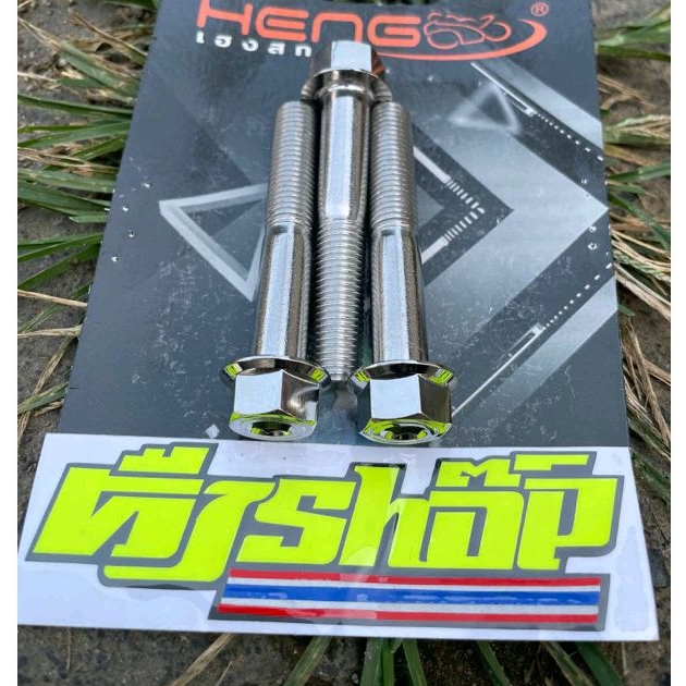 Jual Harga satuan m10 x 60 drat 14 6cm 2 kunci baut knalpot vario pcx nmax aerox probolt ...