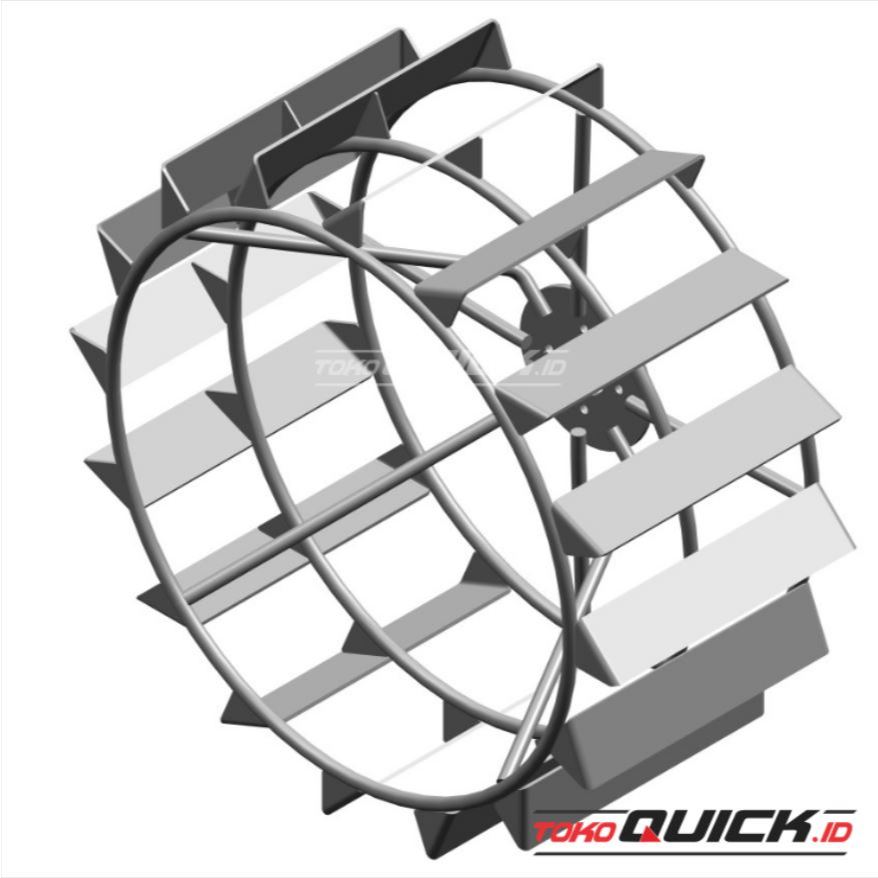 Jual Roda Besi Traktor Quick G1000 Tapak Panjang - Cage Wheel Sub Assy ...