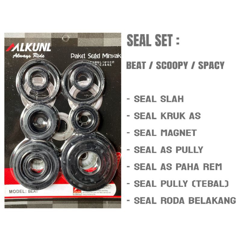 Jual SEAL KIT BEAT oli sil set komplit Scoopy spacy karbu | Shopee Indonesia