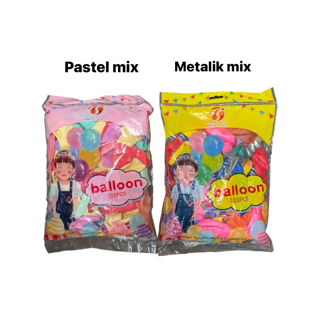 Jual Balon pastel mix Perpack | Shopee Indonesia