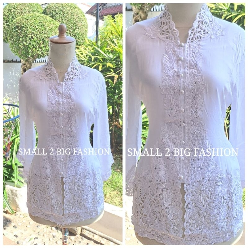 Jual Kebaya putih / kebaya modern murah / kebaya kondangan / kebaya ...