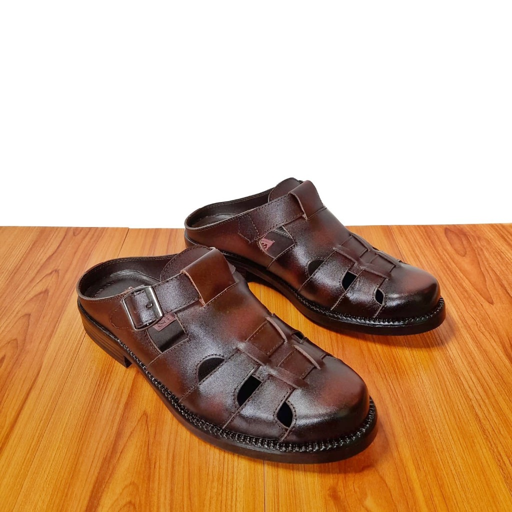 Jual Sepatu sandal selop pria kulit asli berkualitas premium selop ...