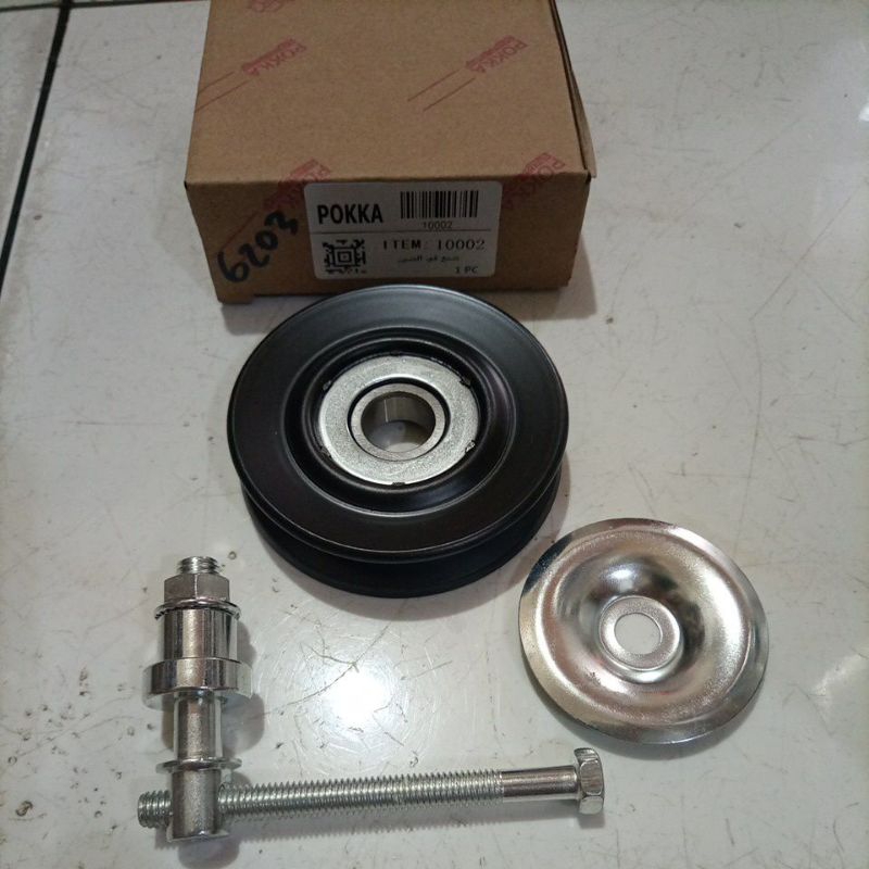Jual Idle Pully Pulley AC Tensioner Bearing 6203 Lubang Besar Kijang 7K ...
