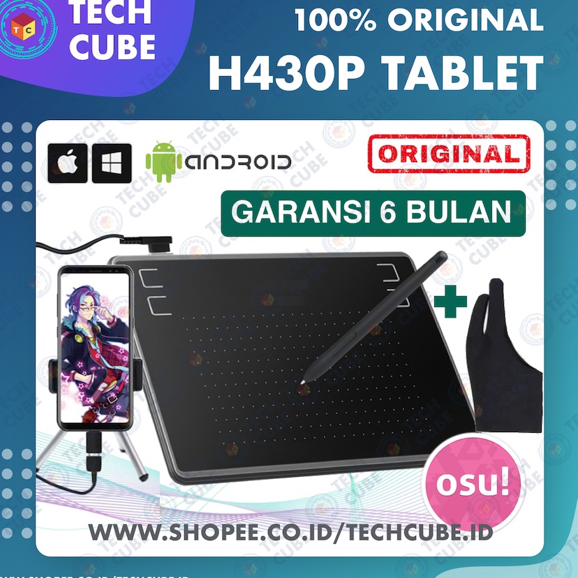 Jual H43P Graphic Drawing Tablet Design Signature OSU Tablet Gambar Design Alternatif H42 H43 ...