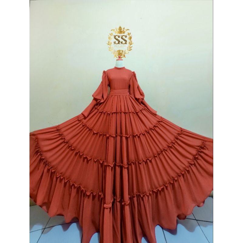 Jual Gamis / Dress Umbrela mayung 10 meter 5 susun | Shopee Indonesia